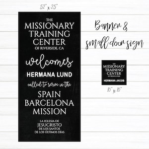 Welcome to the MTC Sign Missionary Training Center Sign MTC at Home - Etsy