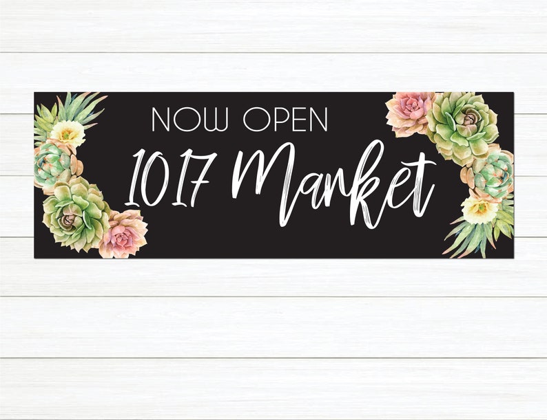 Now Open Banner - Now Open Sign - Customize With Your Business Name or ...