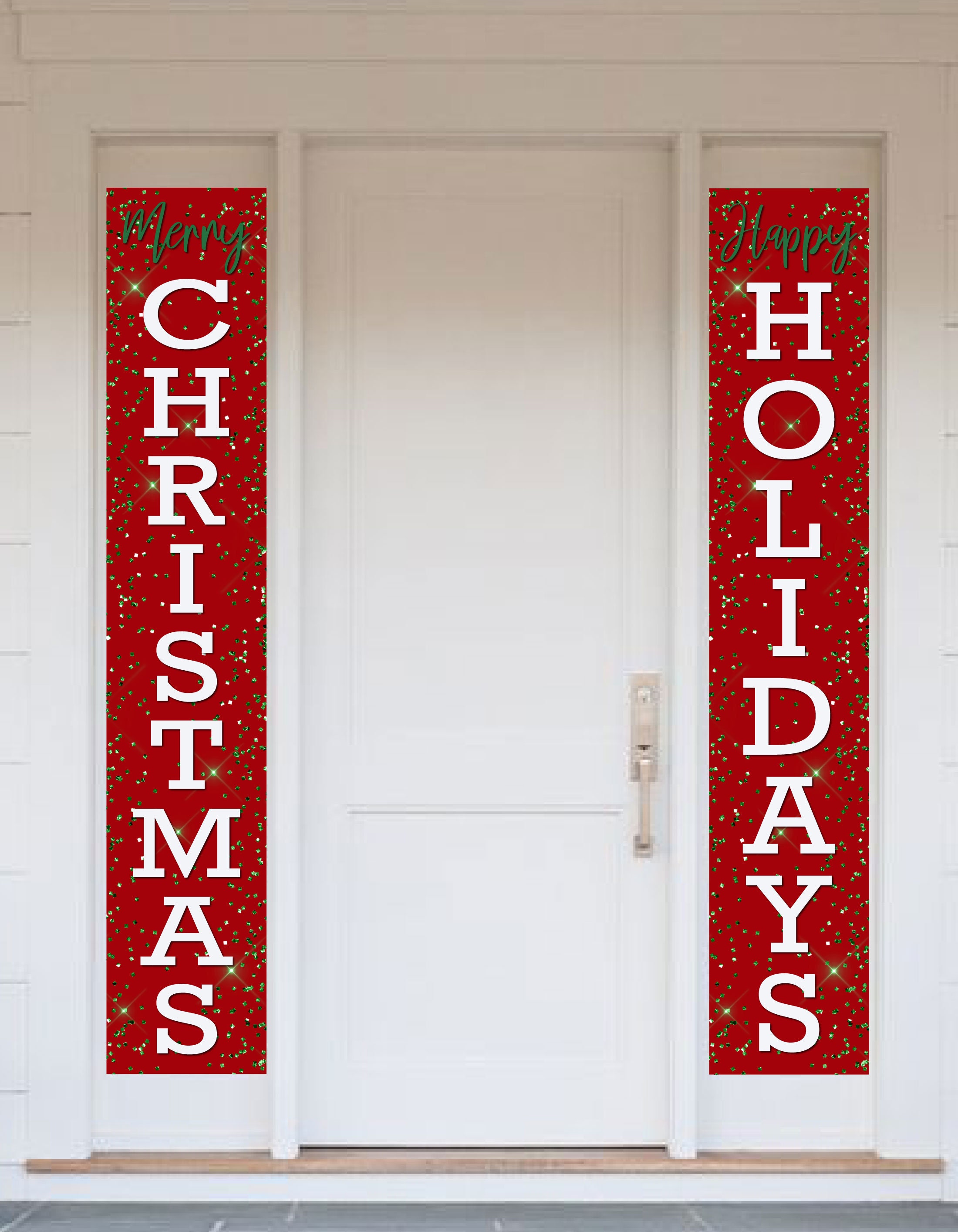 Christmas Banner for Door Outdoor Christmas Decor Front - Etsy