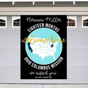 Welcome Home Missionary Banner - Missionary Welcome Home Sign for 2 ...