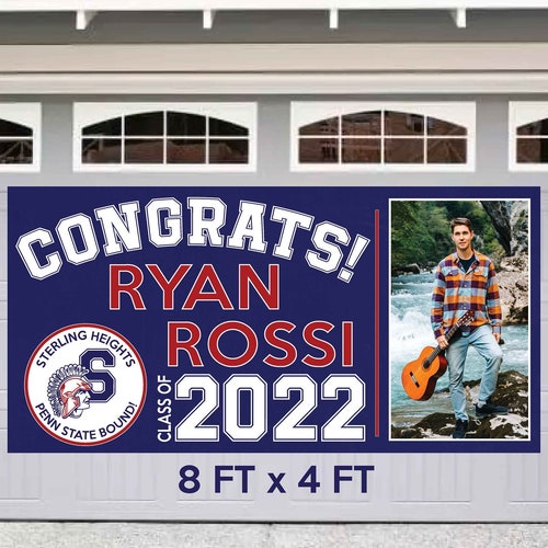 Congrats Grad Personalized Banner Class of 2022 High School - Etsy