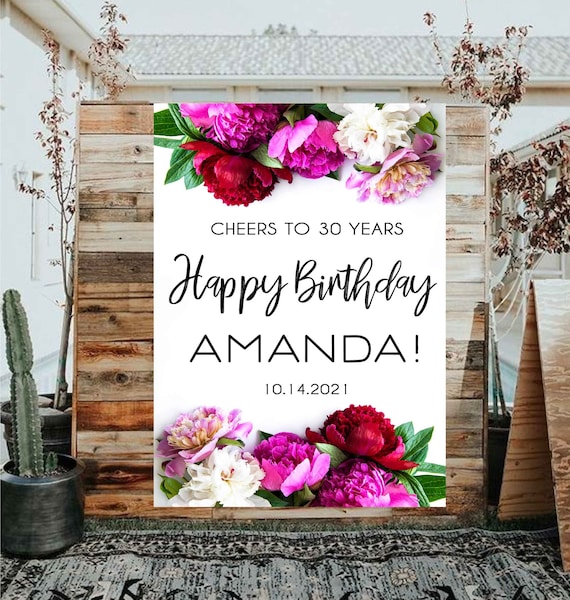 Custom 30th Birthday Banners