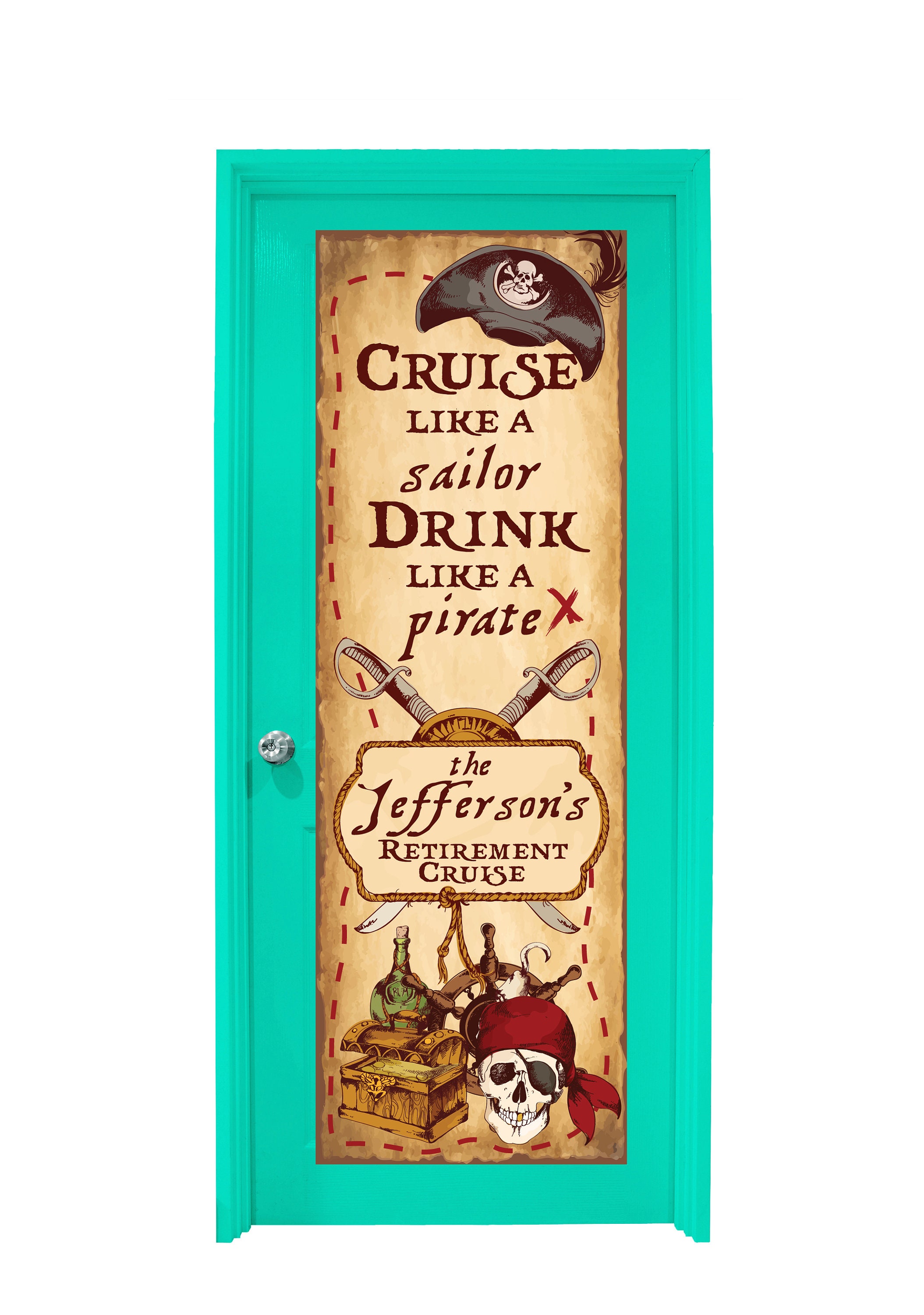 Cruise Door Decorations Pirate Themed Cruise Cabin Door Sign - Etsy