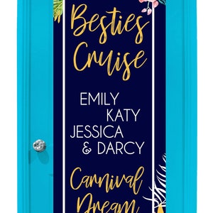 Custom Cruise Cabin Door Banner, Personalized Decor (54" X 18") - Etsy