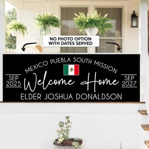 Welcome Home Missionary Banner for Front Yard Outdoors and Airport With ...