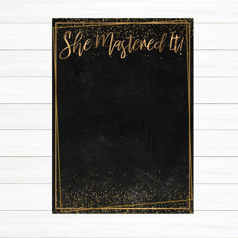 Graduation Backdrop for Masters Graduation Party Gold Glitter - Etsy