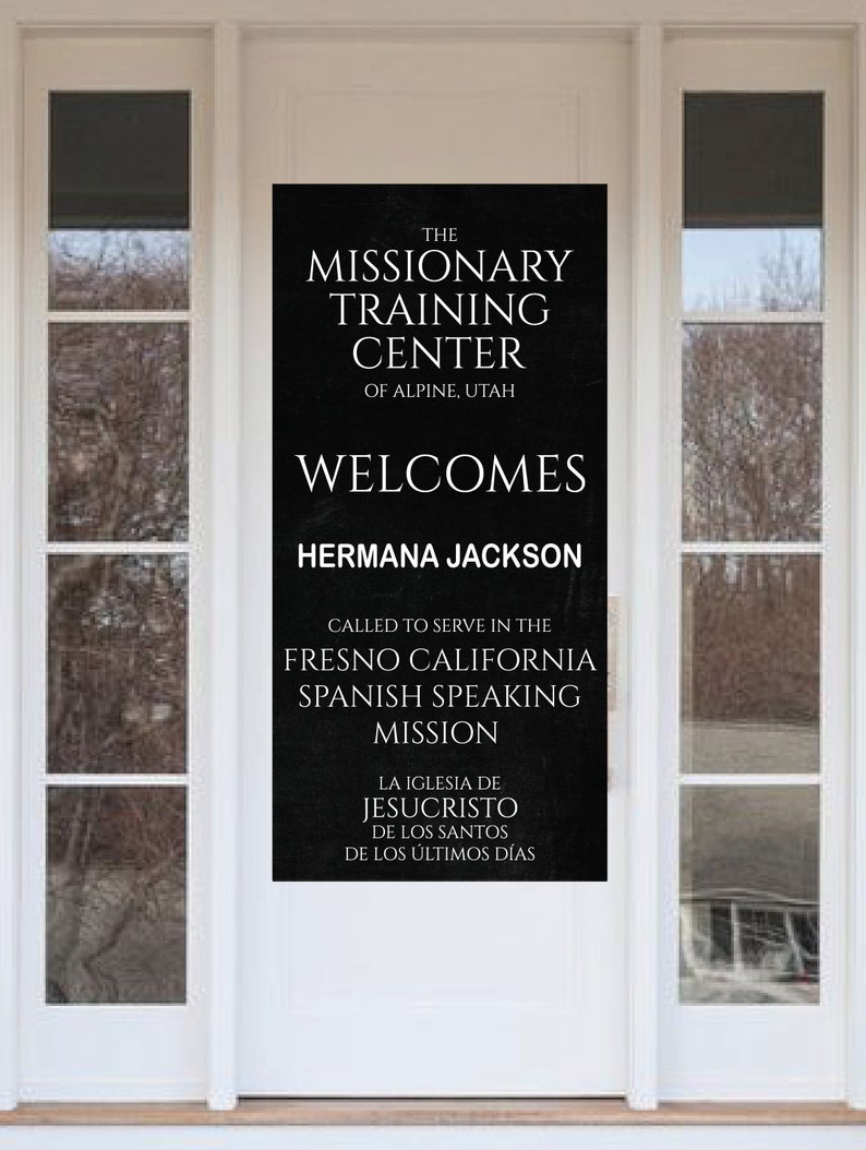 Welcome to the MTC Sign Missionary Training Center Sign MTC at | Etsy