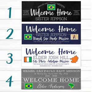 Missionary Banner Welcome Home Sign - Choose Your Options - Etsy