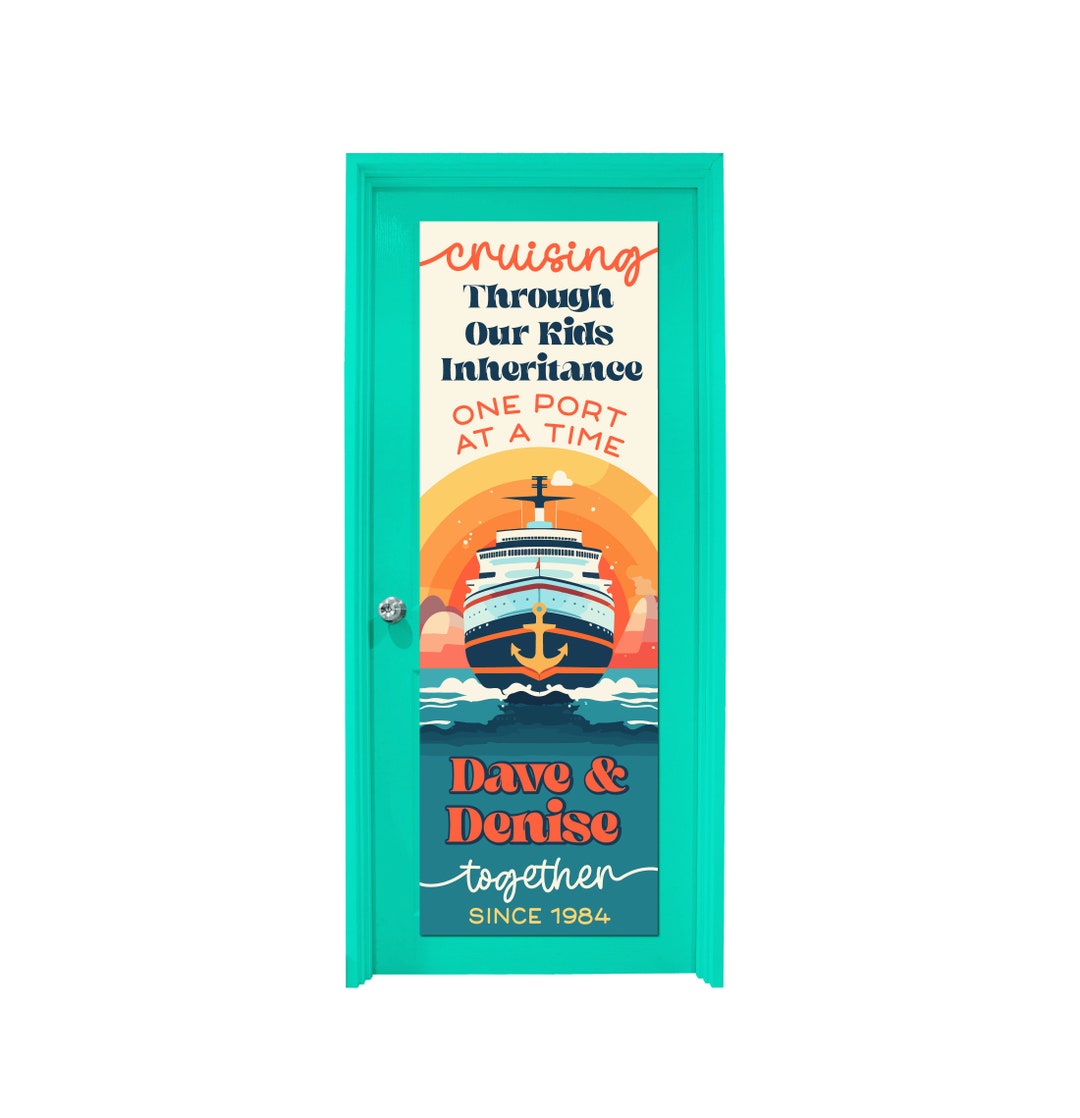 Personalized Cruise Door Banner - Funny Cabin Sign, 54"x18" - Etsy