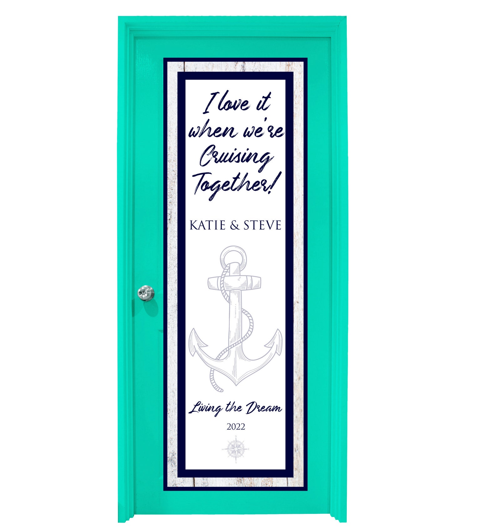 Personalized Cruise Door Banner – Nautical Anchor Cabin Decor - Etsy