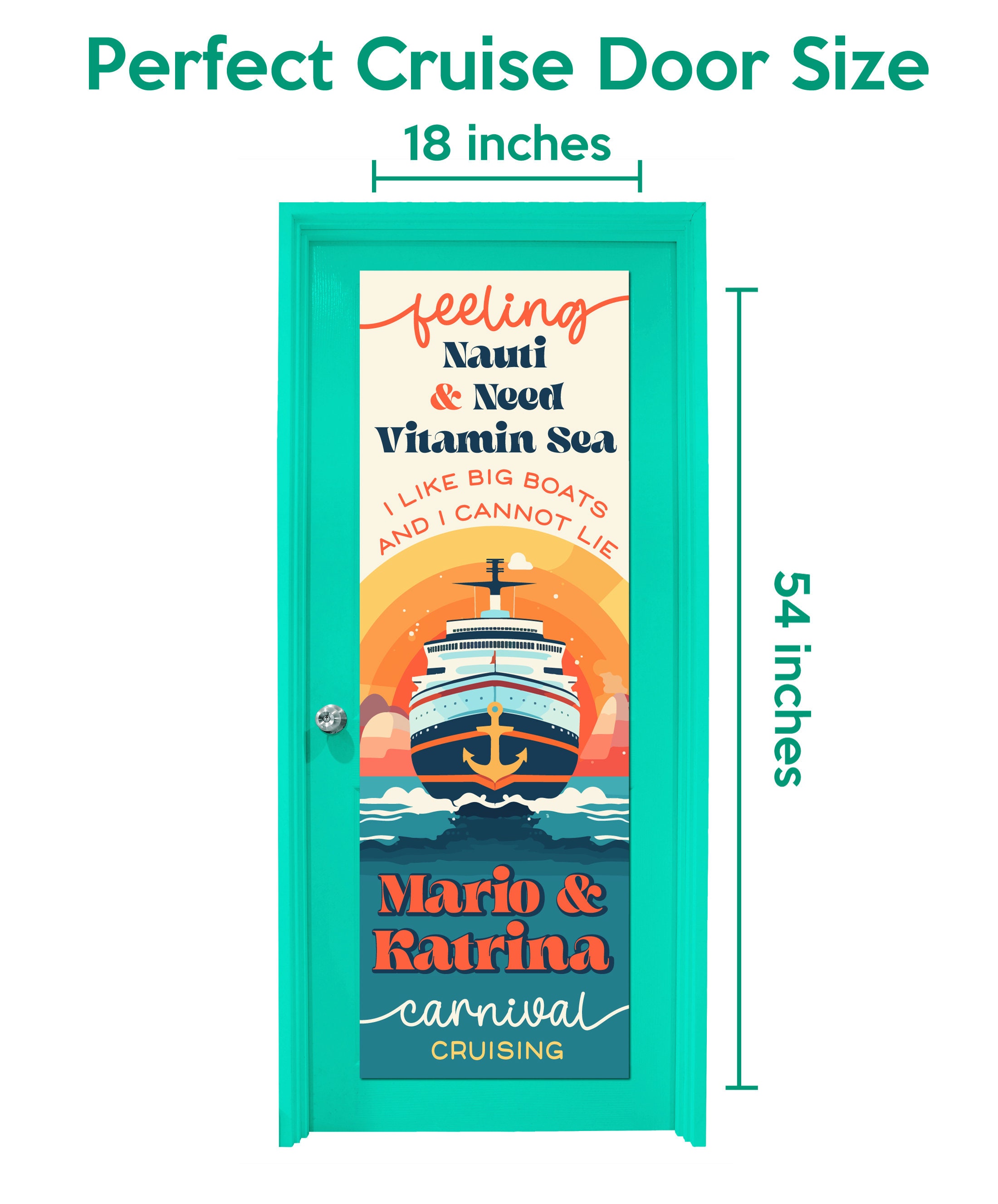 Personalized Cruise Door Banner - Funny Cabin Sign, 54"x18" - Etsy