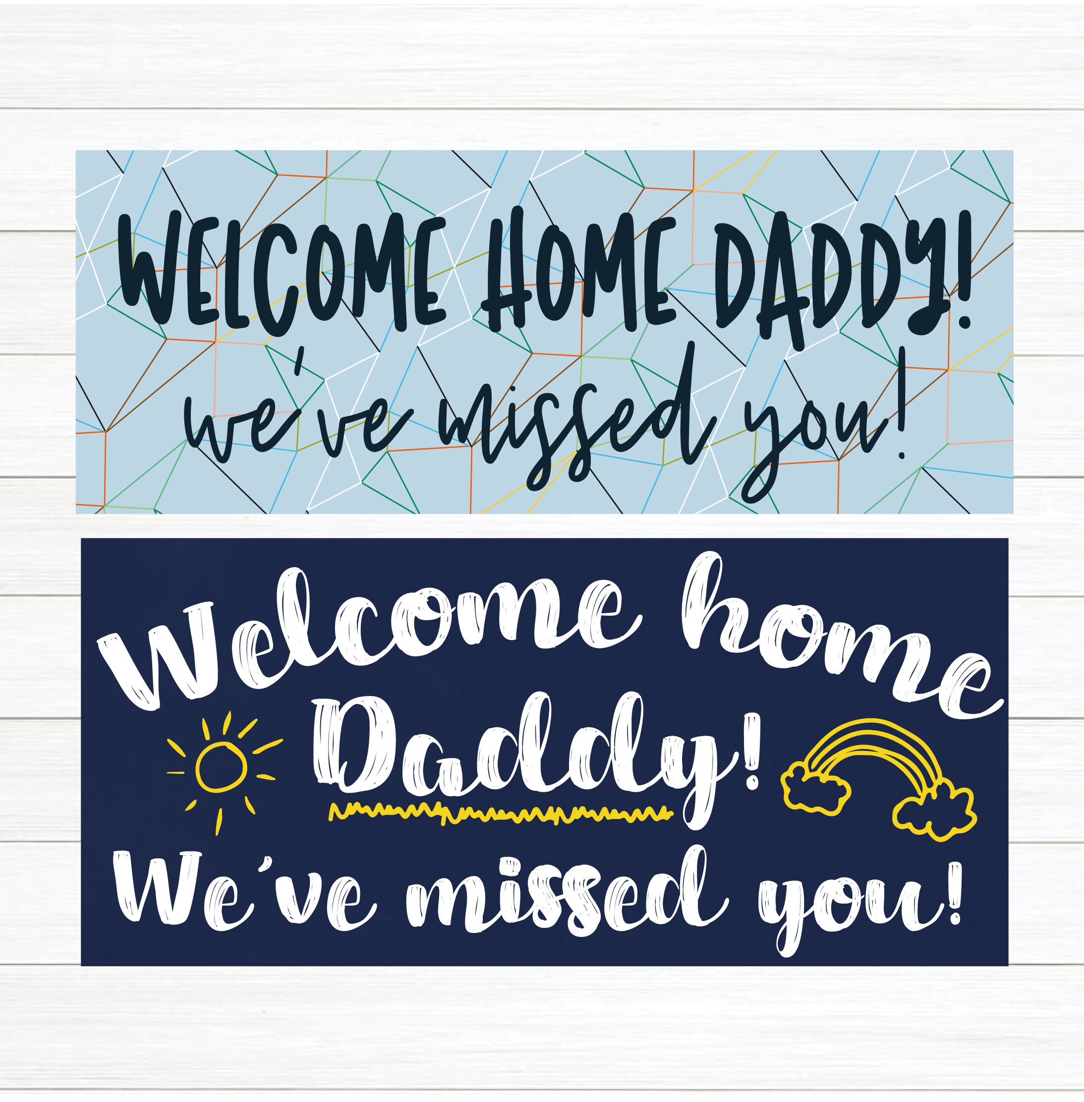 Welcome Home Banner - Happy Birthday Banner - Graduation Banner ...