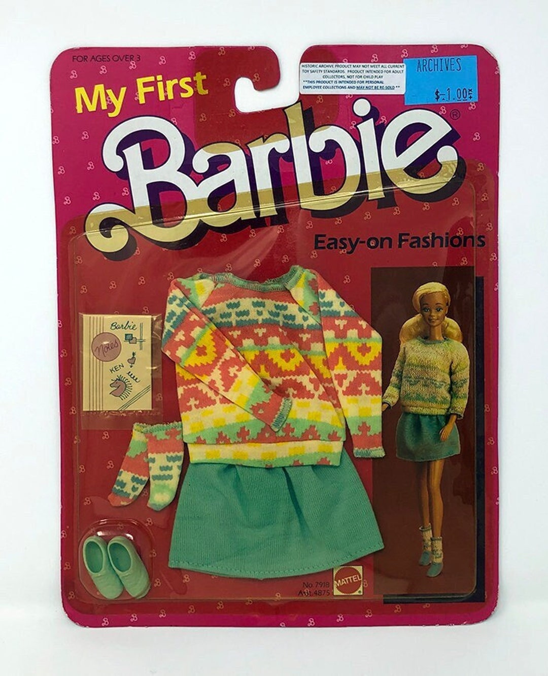1984 My First Barbie Easy-On Fashions Fashion Pack von Mattel - Etsy.de