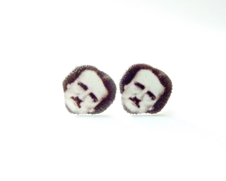 Edgar Allan Poe Stud Earrings - Etsy