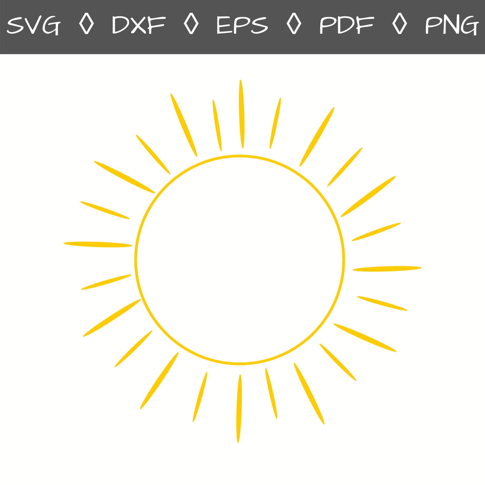 Sun Svg Sun Png Sun Dxf Sun Eps Sun Pdf Svg Sun Pdf Sun - Etsy Canada