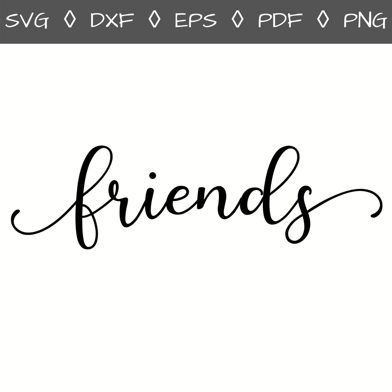 Friends Cut File Friends Cut File for Scan N Cut Friends | Etsy