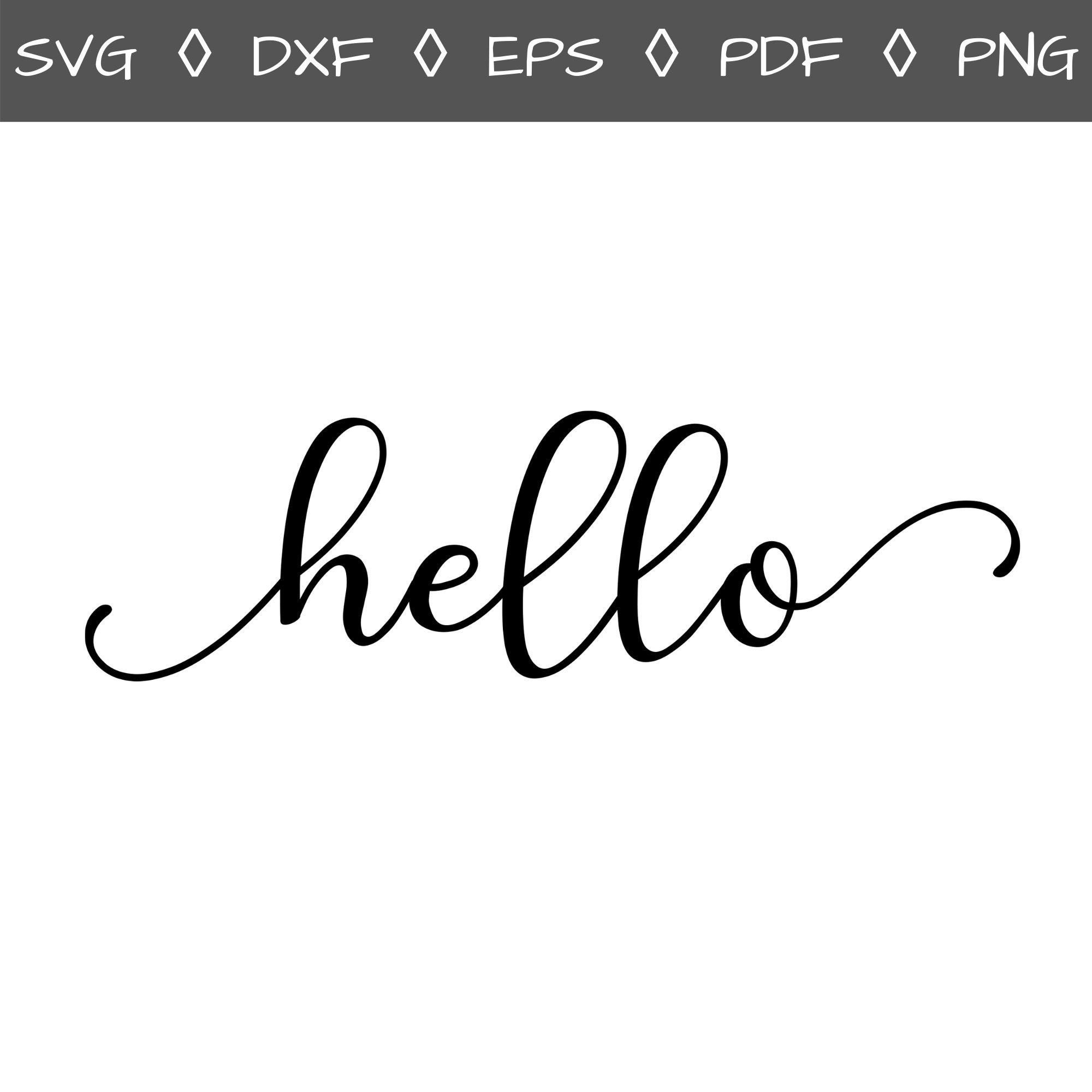 Hello Svg Hello Baby Svg Hello World Svg Svg Hello Svg | Etsy