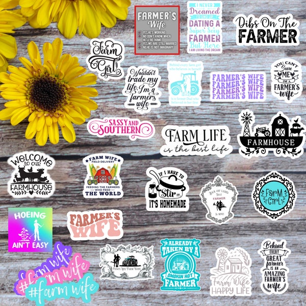 Farmer Sticker - Etsy