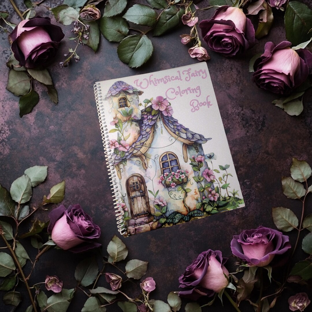 Whimsical Fairy Coloring Book Personalized for Adults or Children ...