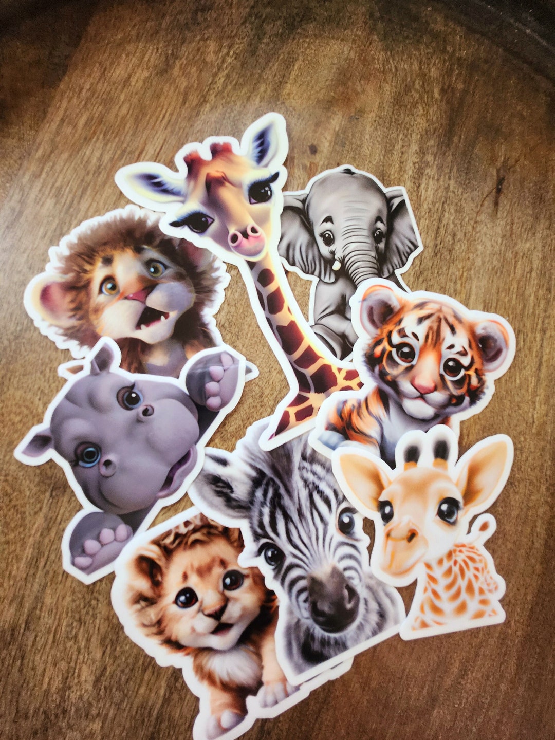 Safari Stickers Set for Scrapbooks, Planners, Invitations, Gift Bags ...