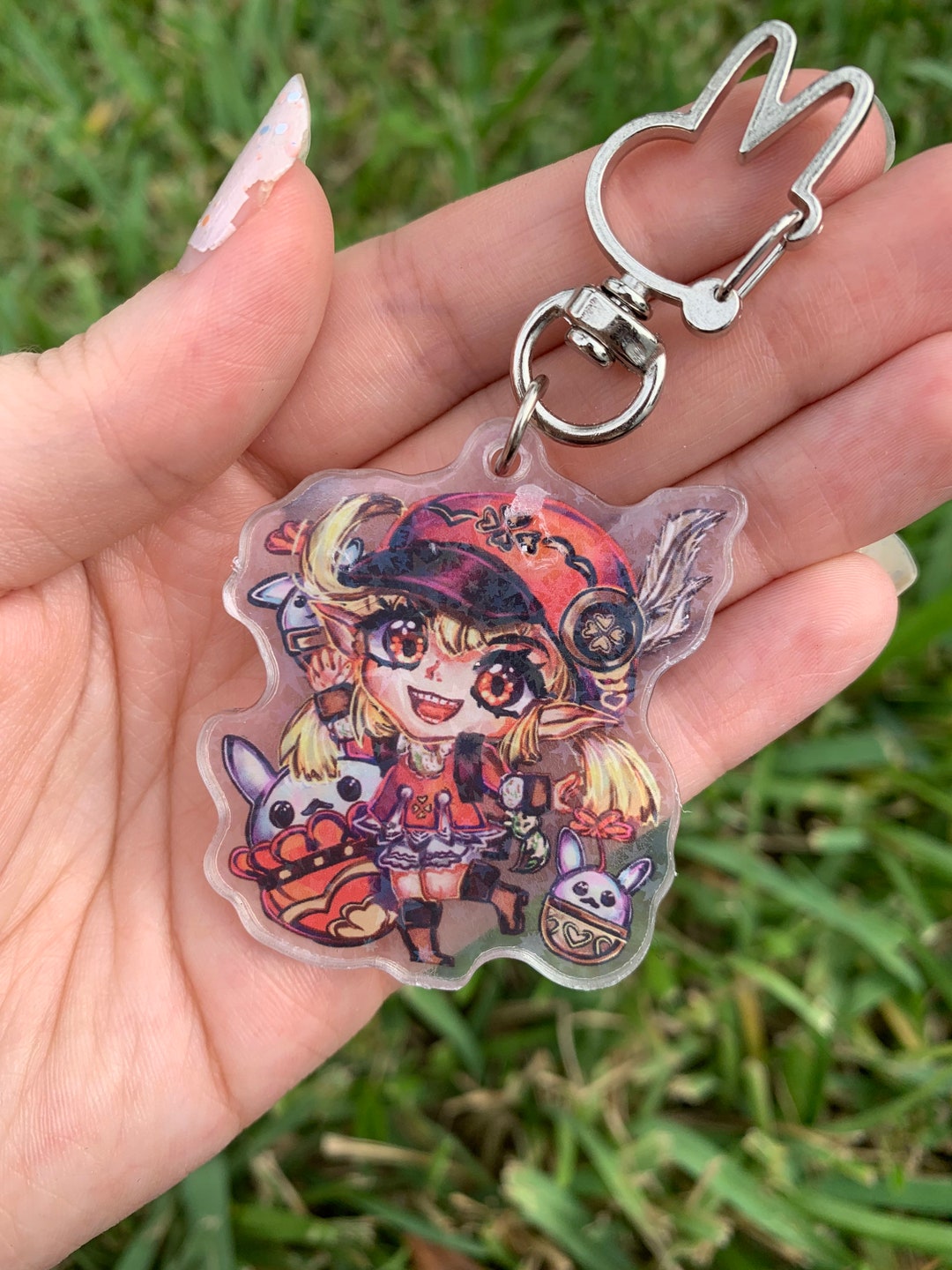 Bunny Boom Klee Keychain - Etsy