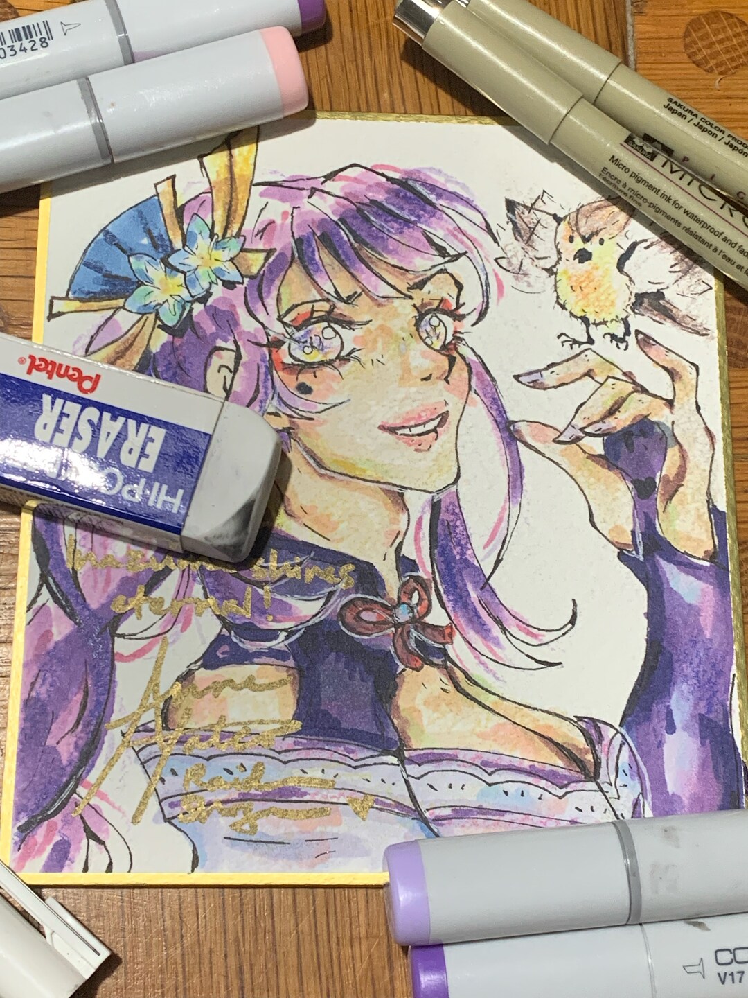 Custom Drawn Shikishi Boards - Etsy