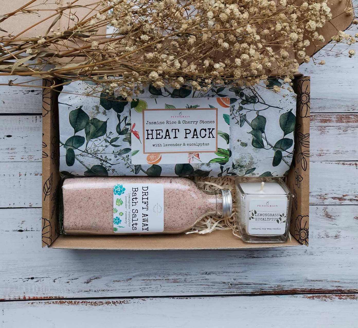 KEEP WARM Aromatherapy Gift Box: Microwave Jasmine and Cherry Stones ...