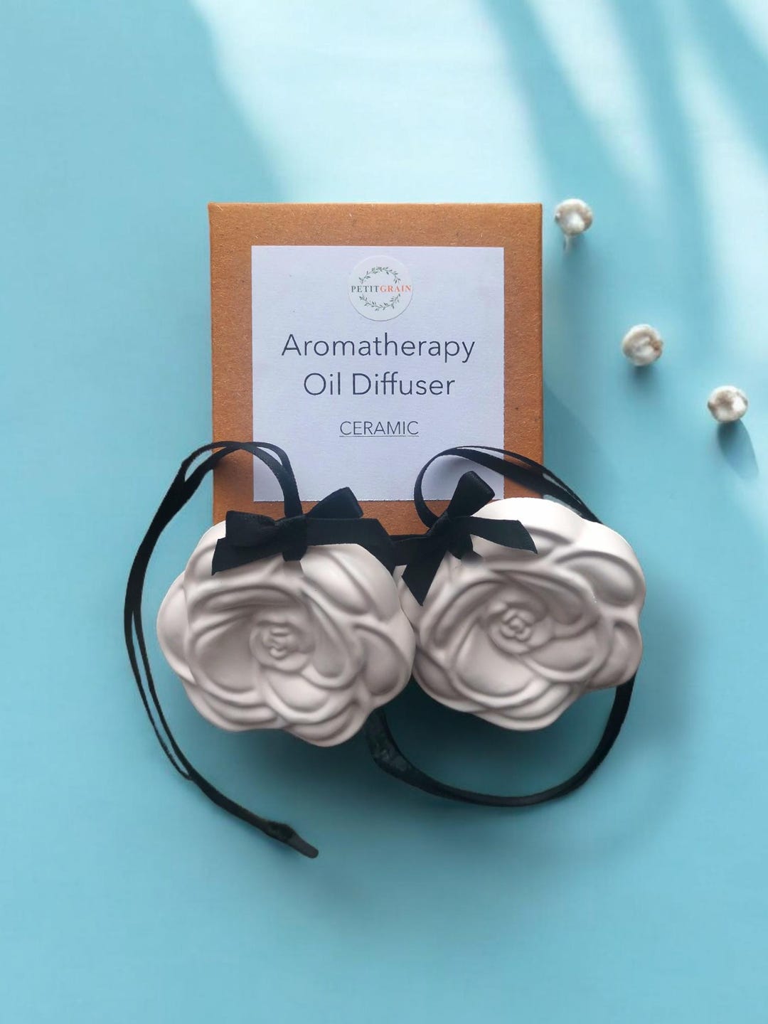 Ceramic Rose Essential Oil Diffuser / Aromatherapy Diffuser / Wardrobe ...