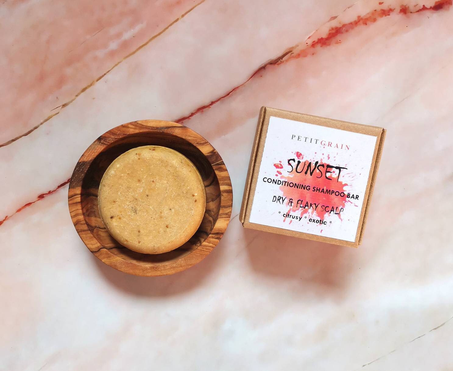 SUNSET Natural Solid Conditioning Shampoo Bar / Exotic Scent - Etsy UK