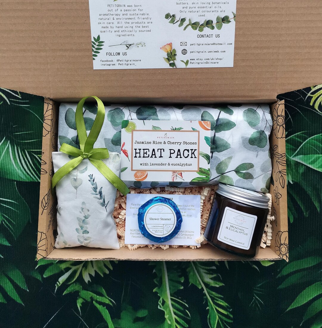 KEEP WARM Aromatherapy Gift Box: Microwave Jasmine and Cherry Stones ...