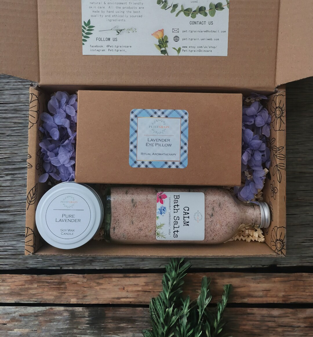Lavender Aromatherapy Gift Box / SPA Gift Box / Aromatherapy Gift Set ...