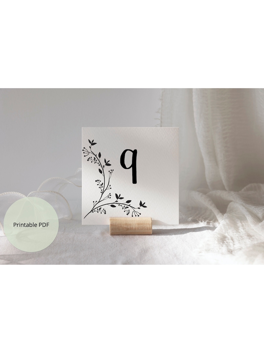 Números de mesa imprimibles en PDF - Etsy México