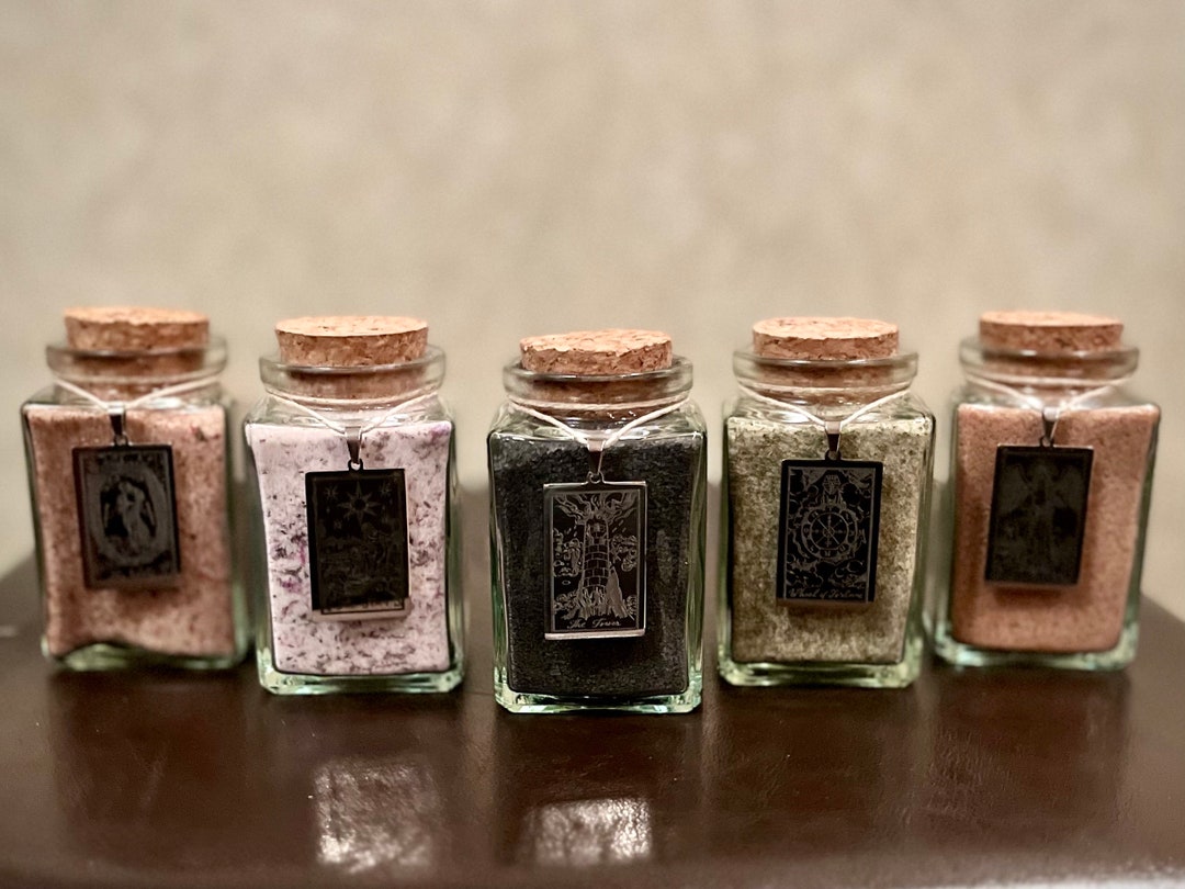 Witches Ritual Salt/spell Charms: Black/red/green/purple/brown Salts ...