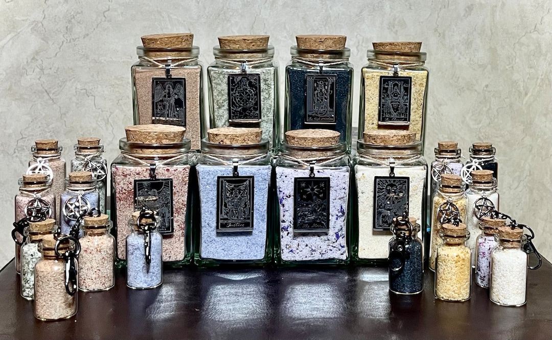 Witches Ritual Salt/spell Charms: Black/red/green/purple/brown/yellow ...