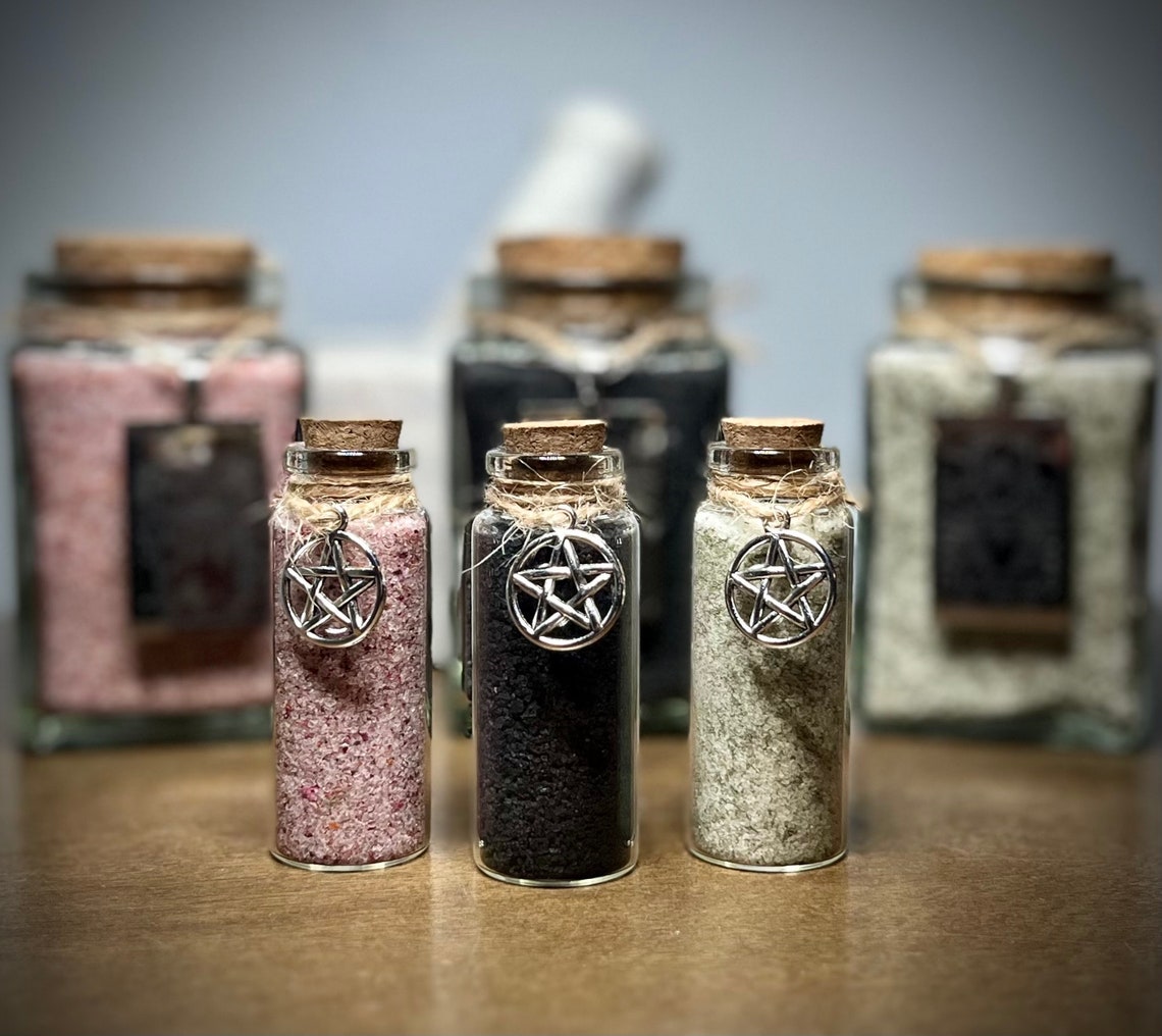 Witches Ritual Salt Black Salt Red Salt Green Salt - Etsy