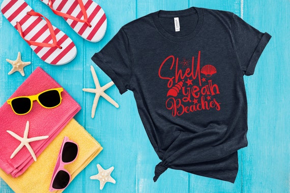 Shell Yeah Beaches T-Shirt Summer Vibe Shirt Make it your | Etsy