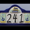 Beach Address Plaque With 3 Numbers Sea Oats End Tiles Custom Painted ...