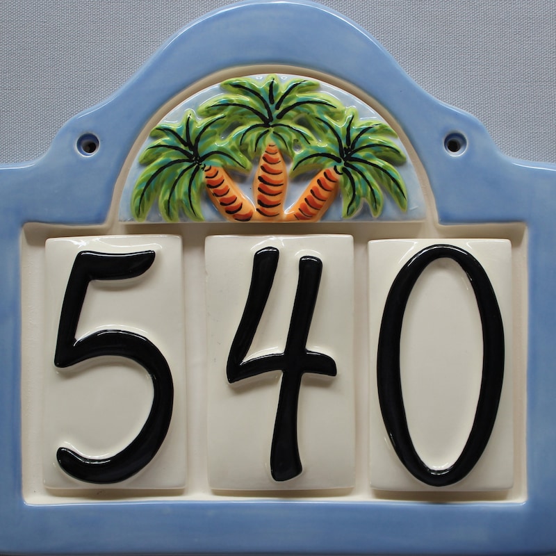 Colonial House Numbers - Etsy