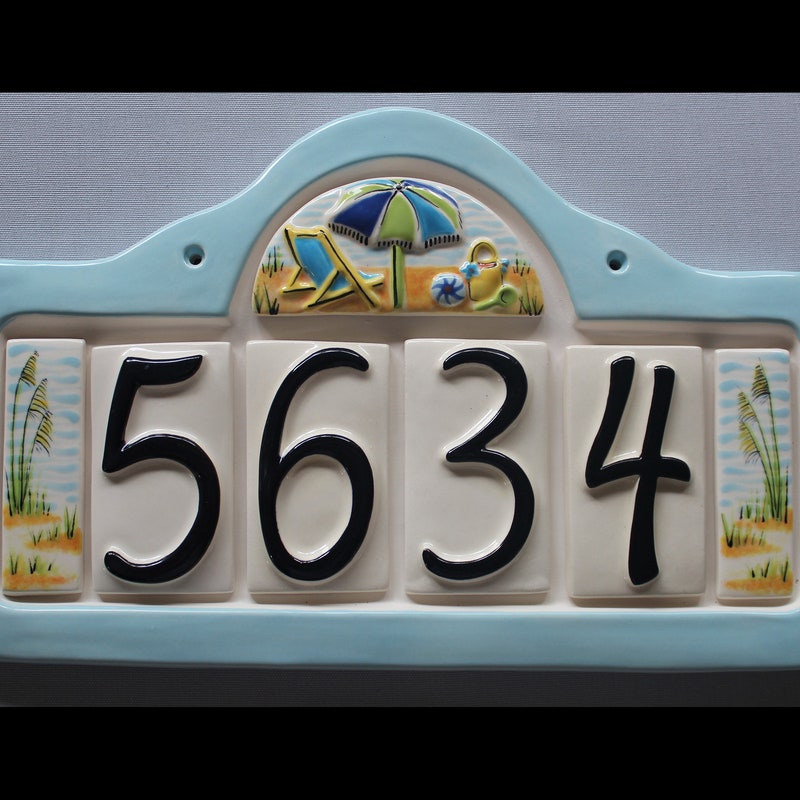 Beach House Numbers - Etsy