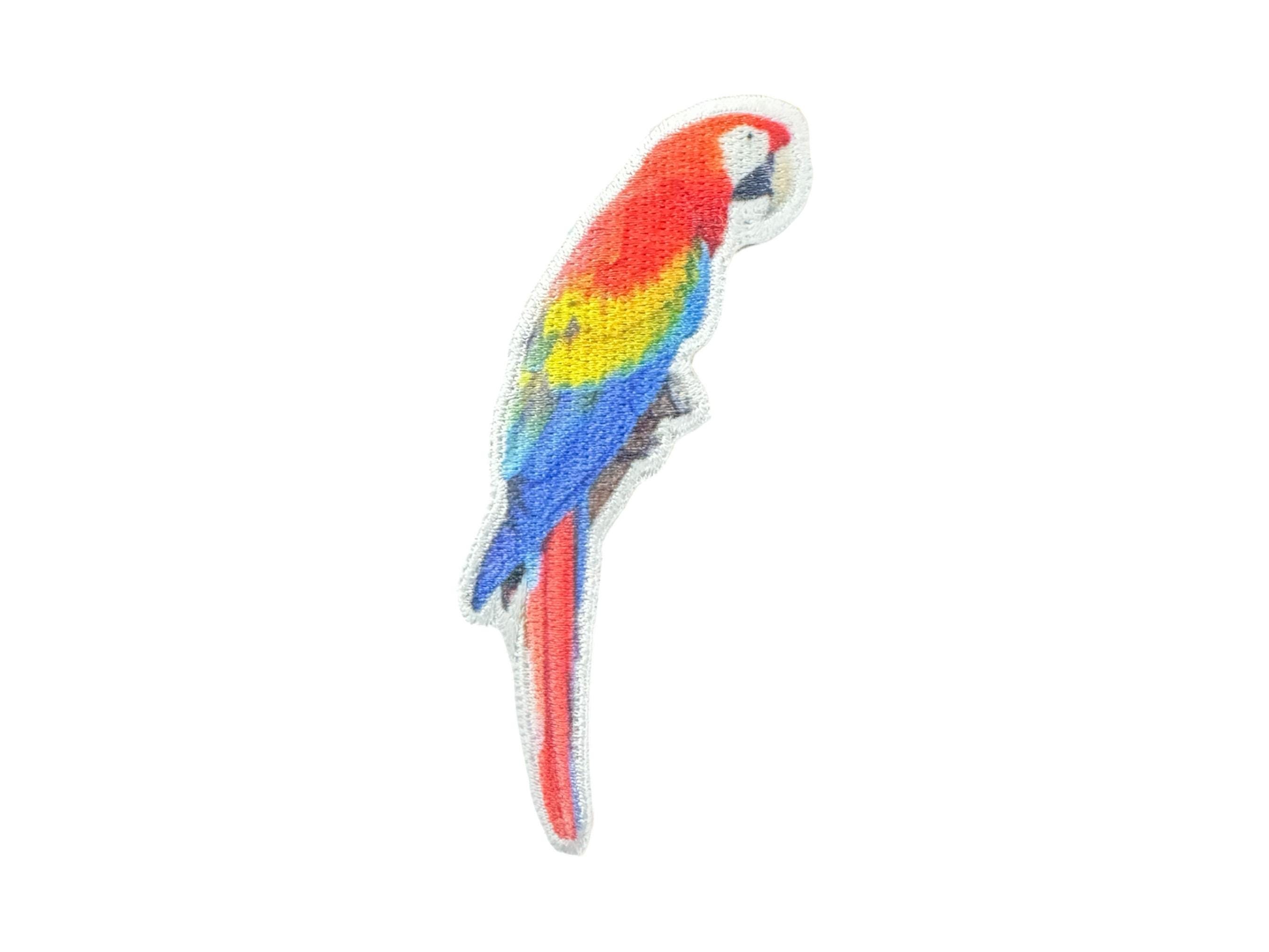 Honduras National Bird Guacamaya Roja Sublimation Embroidered Iron-on ...