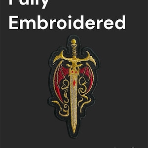 Vampire Slayer Sword Embroidered Iron on Patch - Etsy