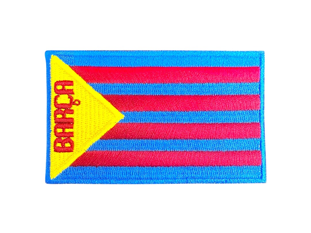 Barcelona Flag Soccer Team Barca Banner Embroidered Iron-on Patch - Etsy