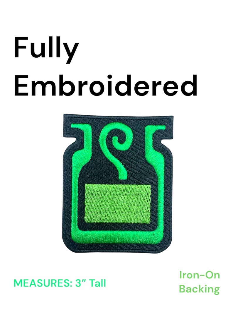 Monster Hunter Game Patch Liquid Potion Icon Embroidered Iron-on - Etsy