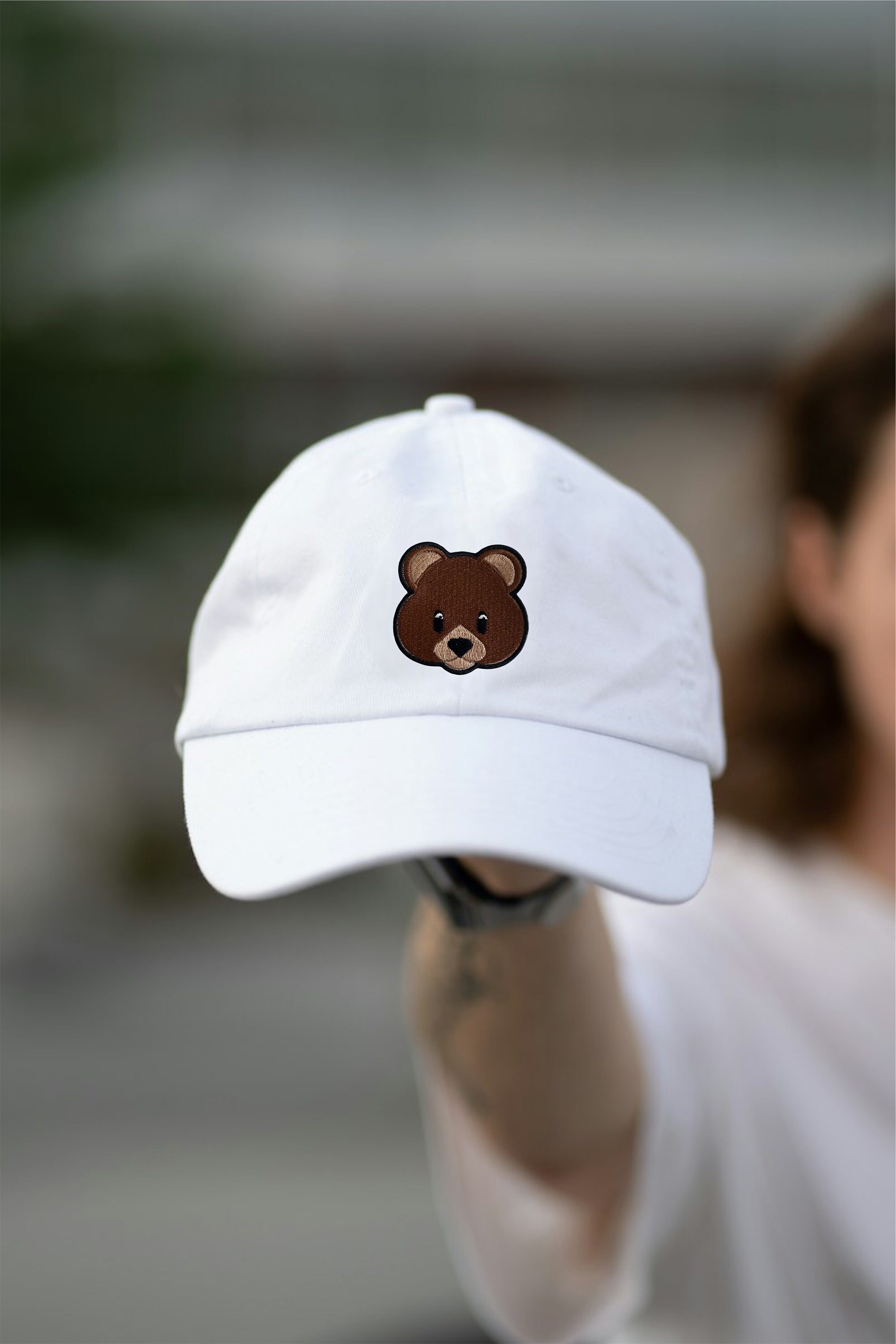 Emoticon Bear Head Embroidered Iron-on Patch - Etsy