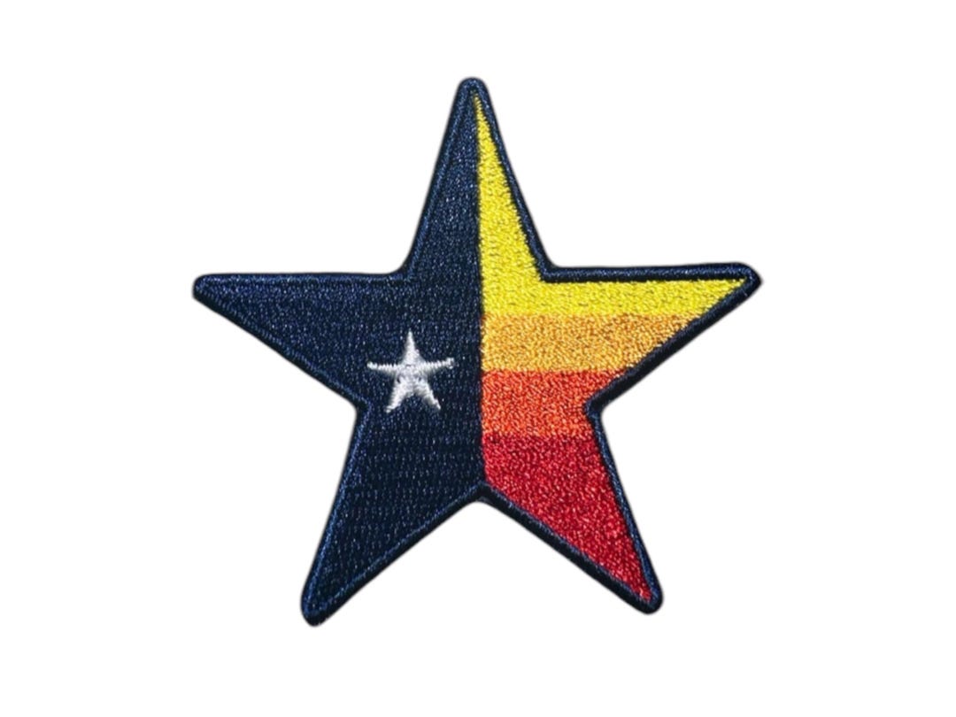 Houston Baseball Team Rainbow Texas Star Embroidered Iron-on Patch - Etsy