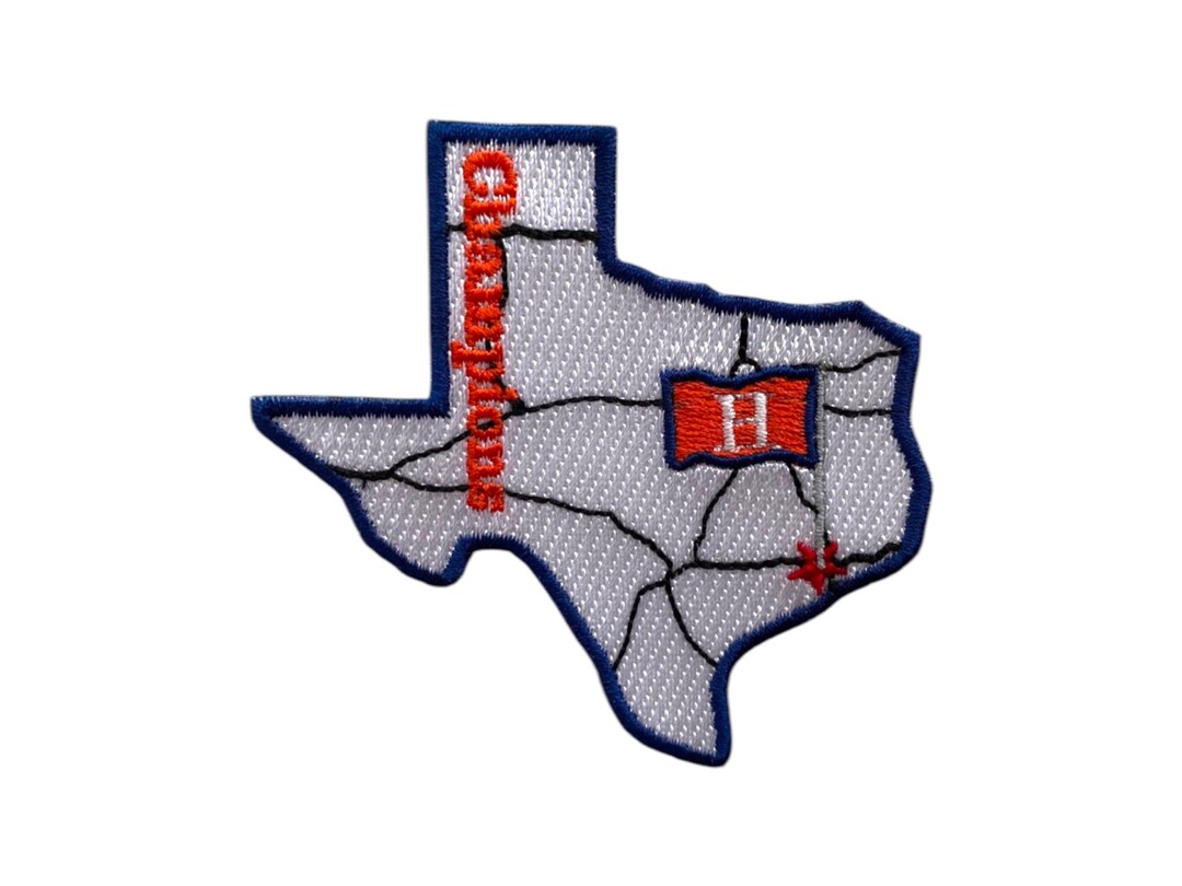 Houston Texas Road Map Flag Embroidered Iron-on Patch - Etsy