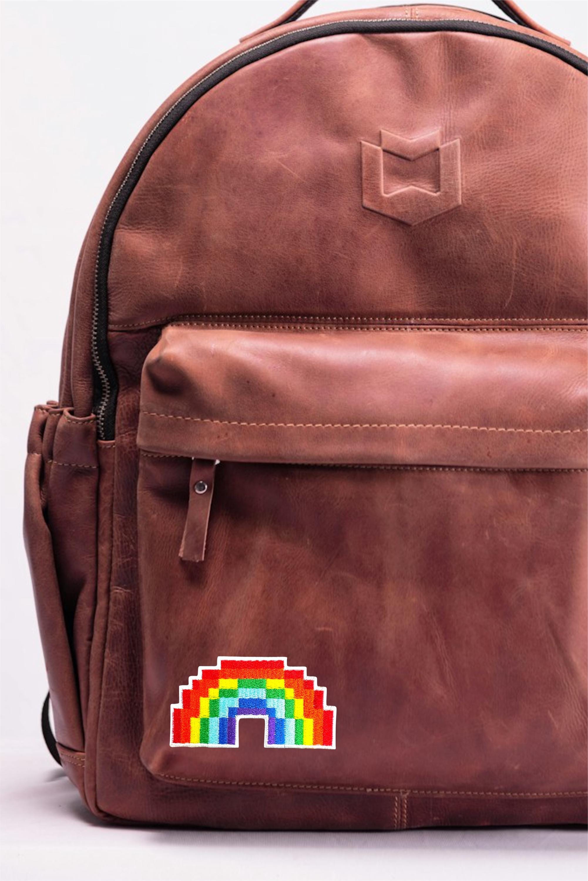 Pixelated Rainbow 8-bit Gamer Emoticon Embroidered Iron-on Patch - Etsy