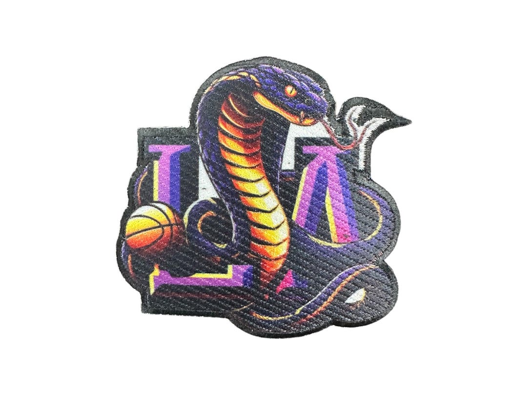 Mamba LA Basketball Kobe Cobra Sublimated Embroidered Iron-on Patch - Etsy