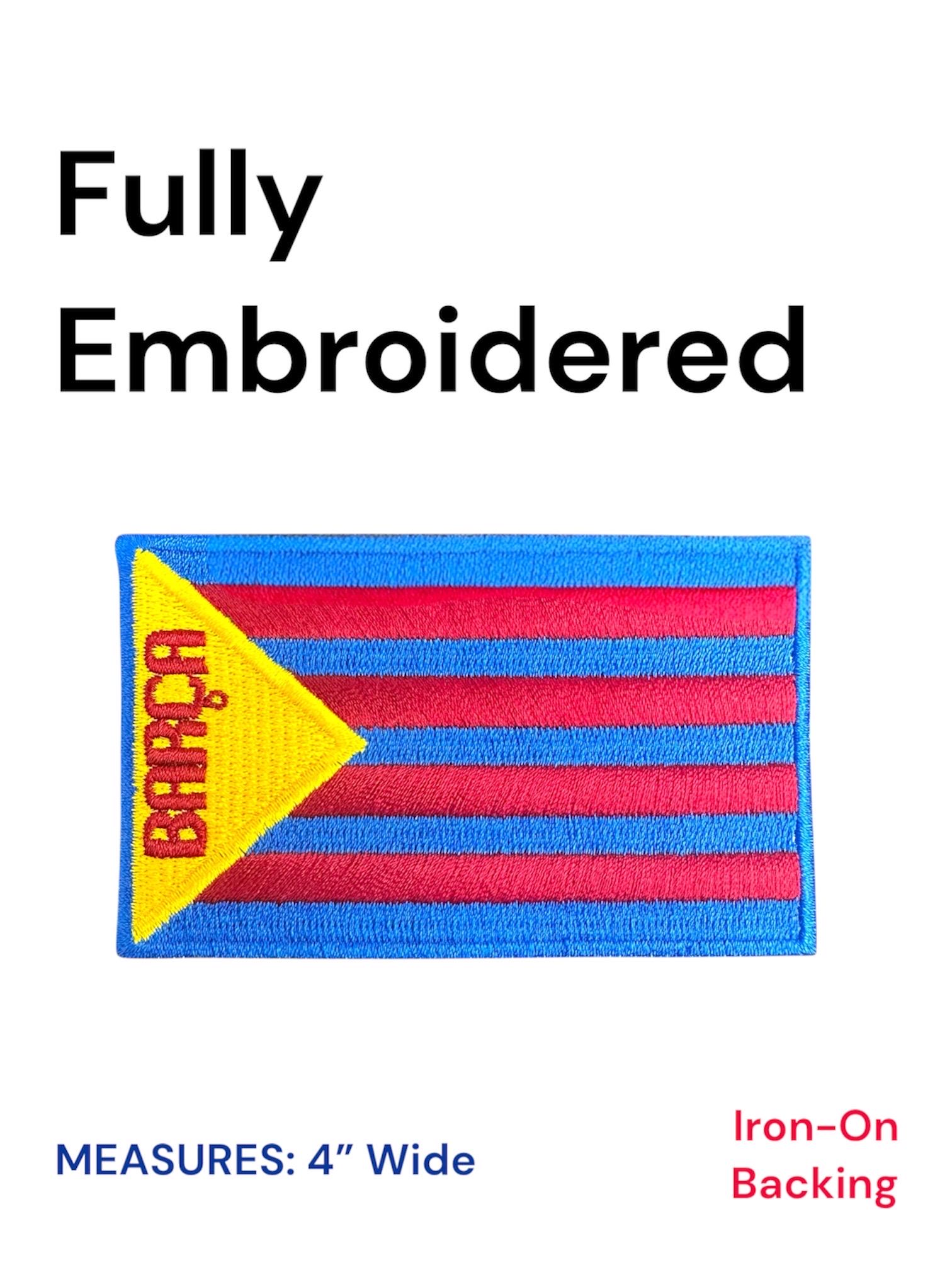 Barcelona Flag Soccer Team Barca Banner Embroidered Iron-on Patch - Etsy