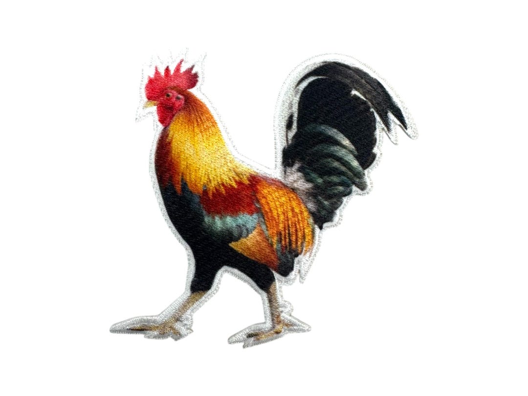 Fighting Rooster Gallo De Pelea Sublimated Embroidery Iron-on Patch - Etsy